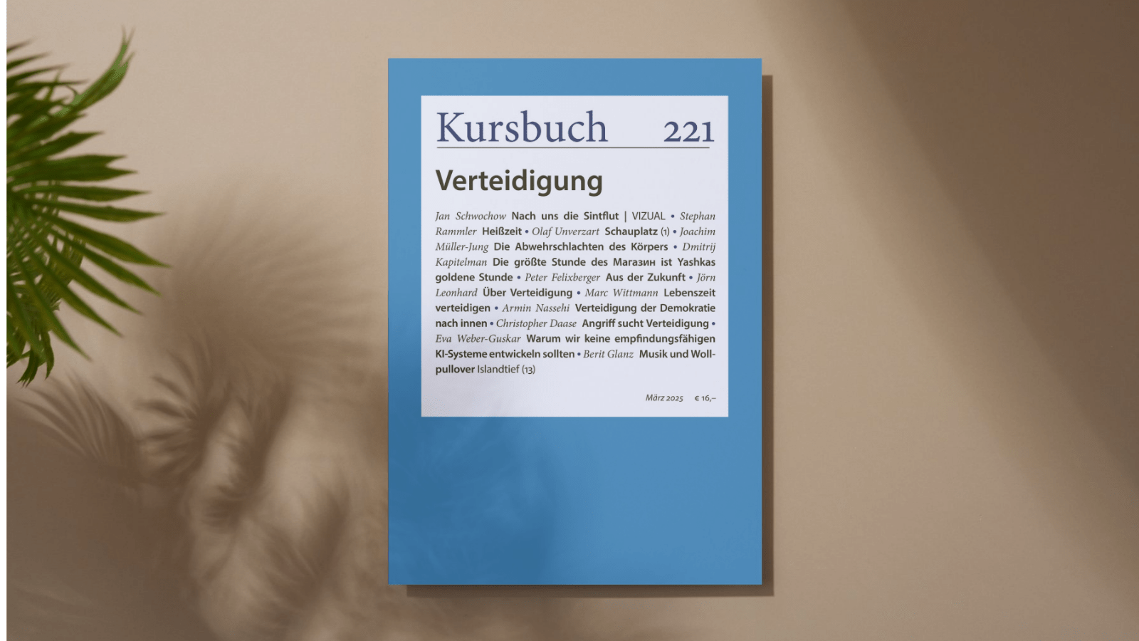 Kursbuch 221 - »Verteidigung« - KURSBUCH